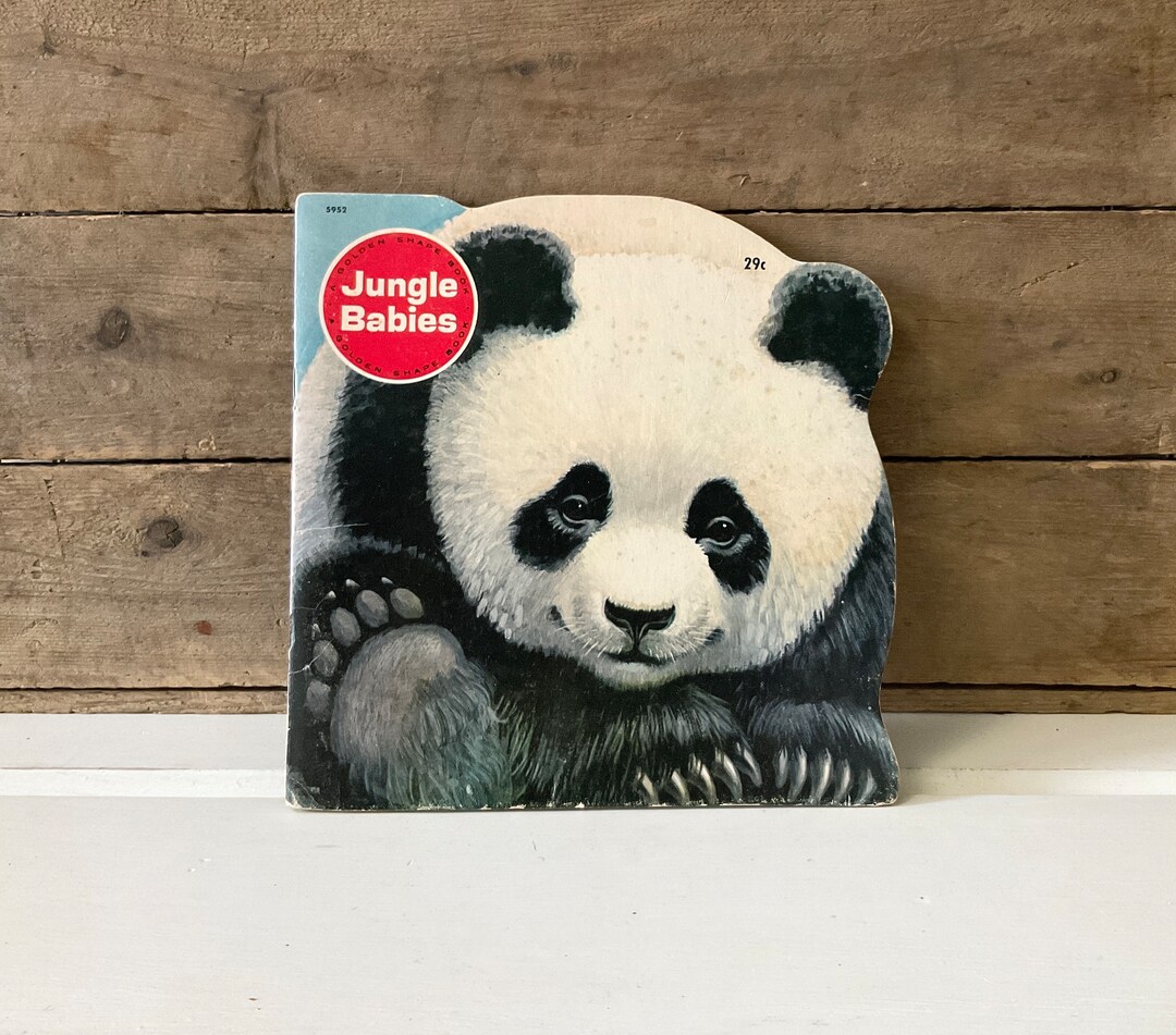 Panda Animal Babies Golden Shape Book 1969, Panda Die Cut Super Shape ...