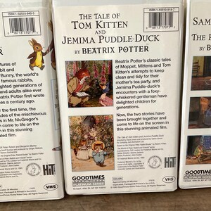 Vintage Beatrix Potter VHS Movies, Sold Individually, Peter Rabbit ...
