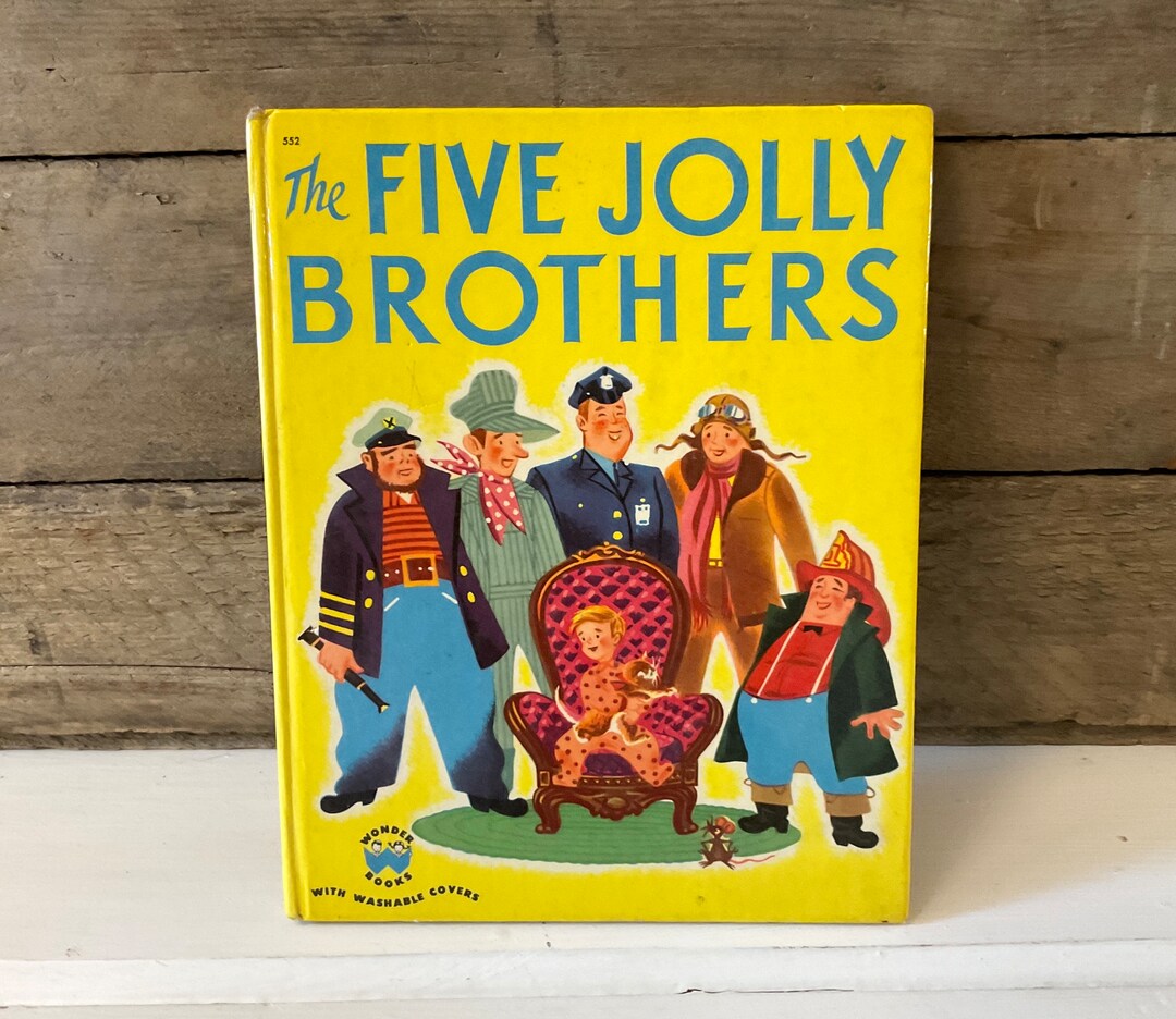 Vintage the Five Jolly Brothers, 1951 First Edition, A Wonder Book ...