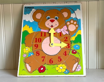 Teddy Bear Clock - Etsy