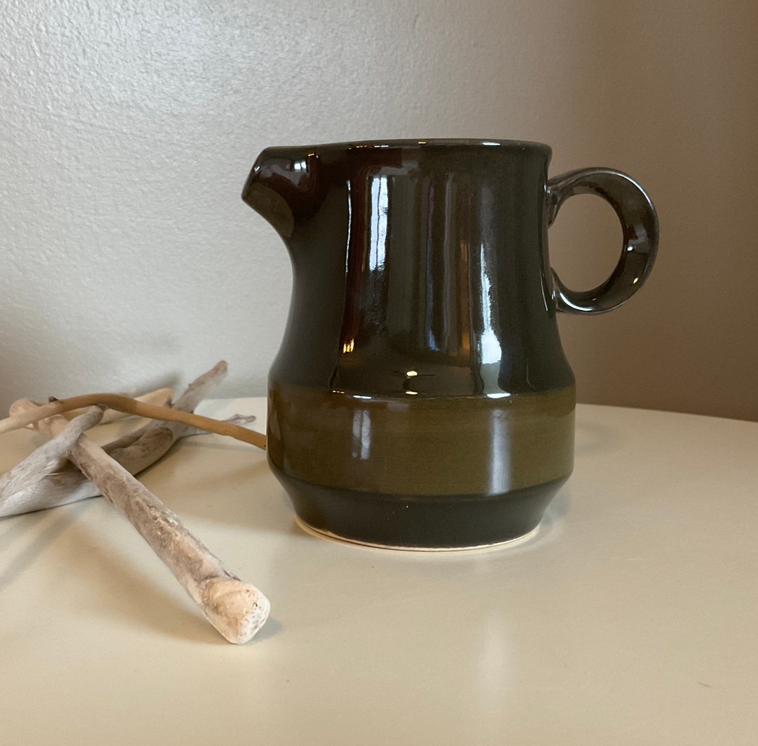 Vintage Creamer Avocado Green Milk Jug Scandinavian Danish Style Like ...