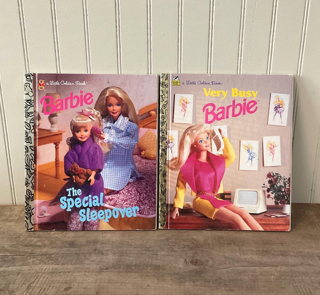 Vintage Barbie Golden Books, Set of 2 Kids’ Books, 1990s Fashion ...