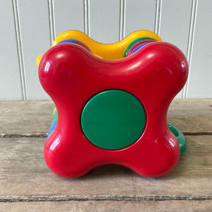 Vintage Tolo Toy Square Designer Baby Rattle Toddler Activity Toy W ...