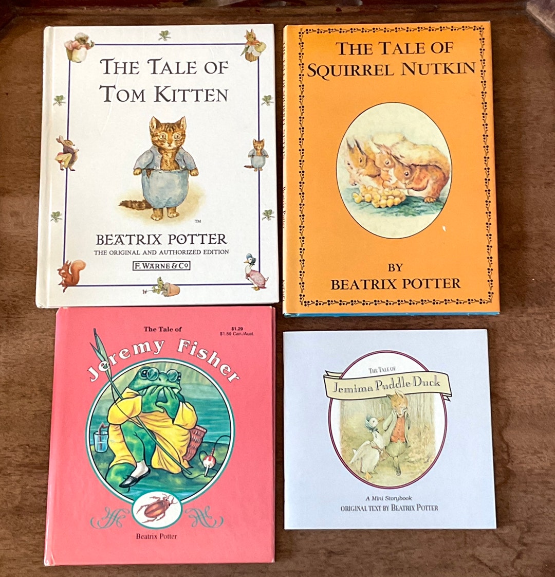 Vintage Peter Rabbit Books Set of 4 Mismatched Hardcovers in Different ...