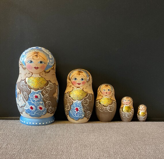 Art & Collectibles Art Dolls Russian Traditional Hand Made Nesting Doll ...