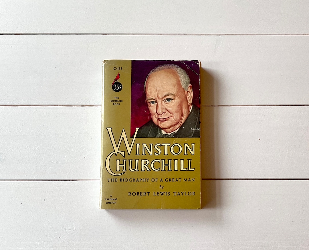 Vintage Winston Churchill Book Biography of a Great Man, 1954 Paperback ...