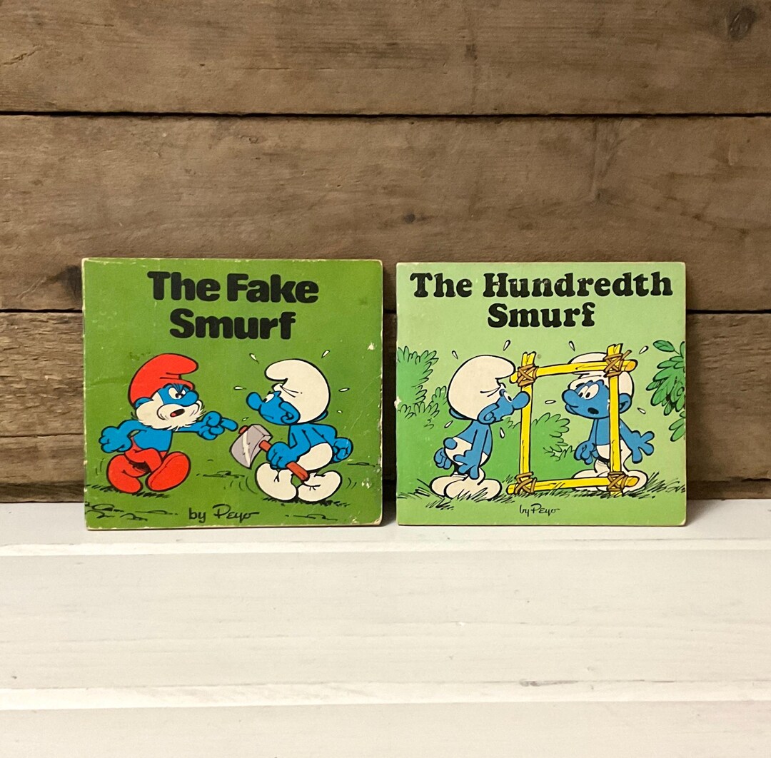 Vintage Smurf Books, Small Mini Storybook Series, the Fake Smurf and ...