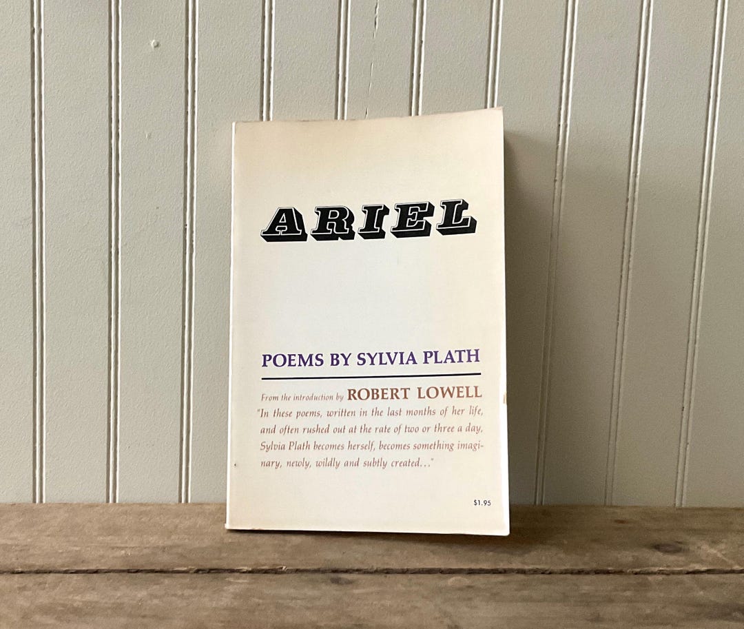 Vintage Ariel Sylvia Plath Book SC Poetry Literature Mid-century Poems ...