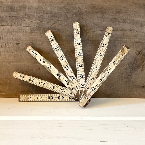 Vintage Wooden Ruler - Etsy