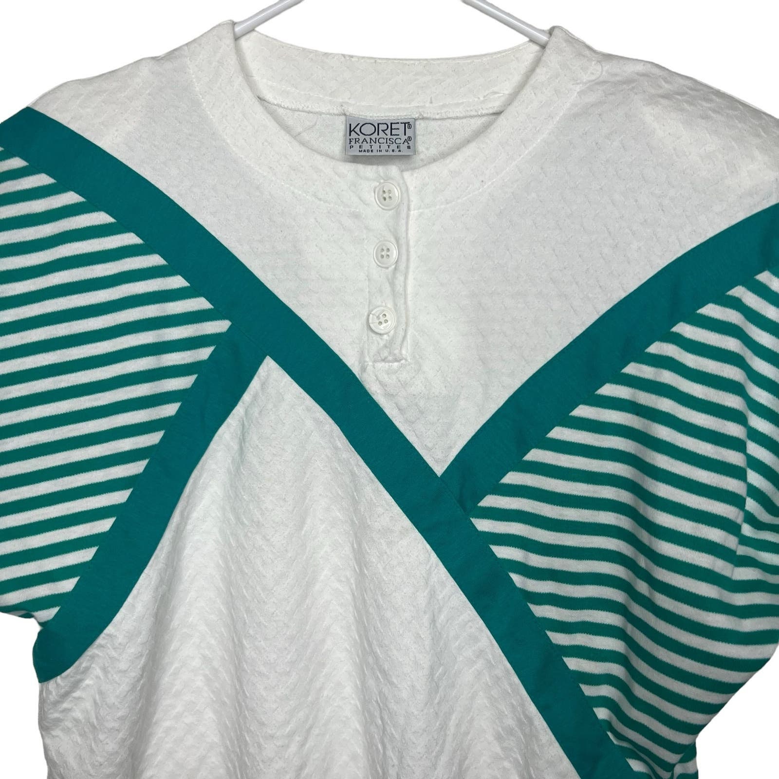 Vintage 80s Koret Francisca Size Small Petite Contrast Stripe Short ...
