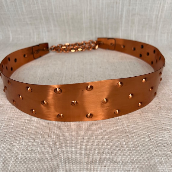 hammered copper belt renoir - Gem