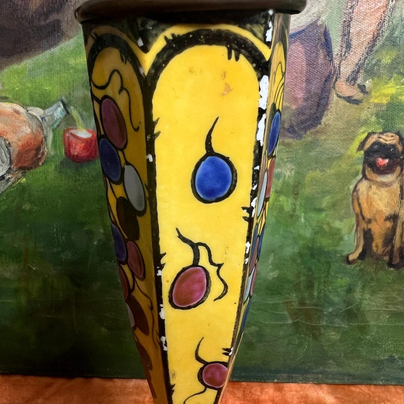 Eclectic Hand Painted Porcelain Ornate French Bronze Candlestick Lamp ...