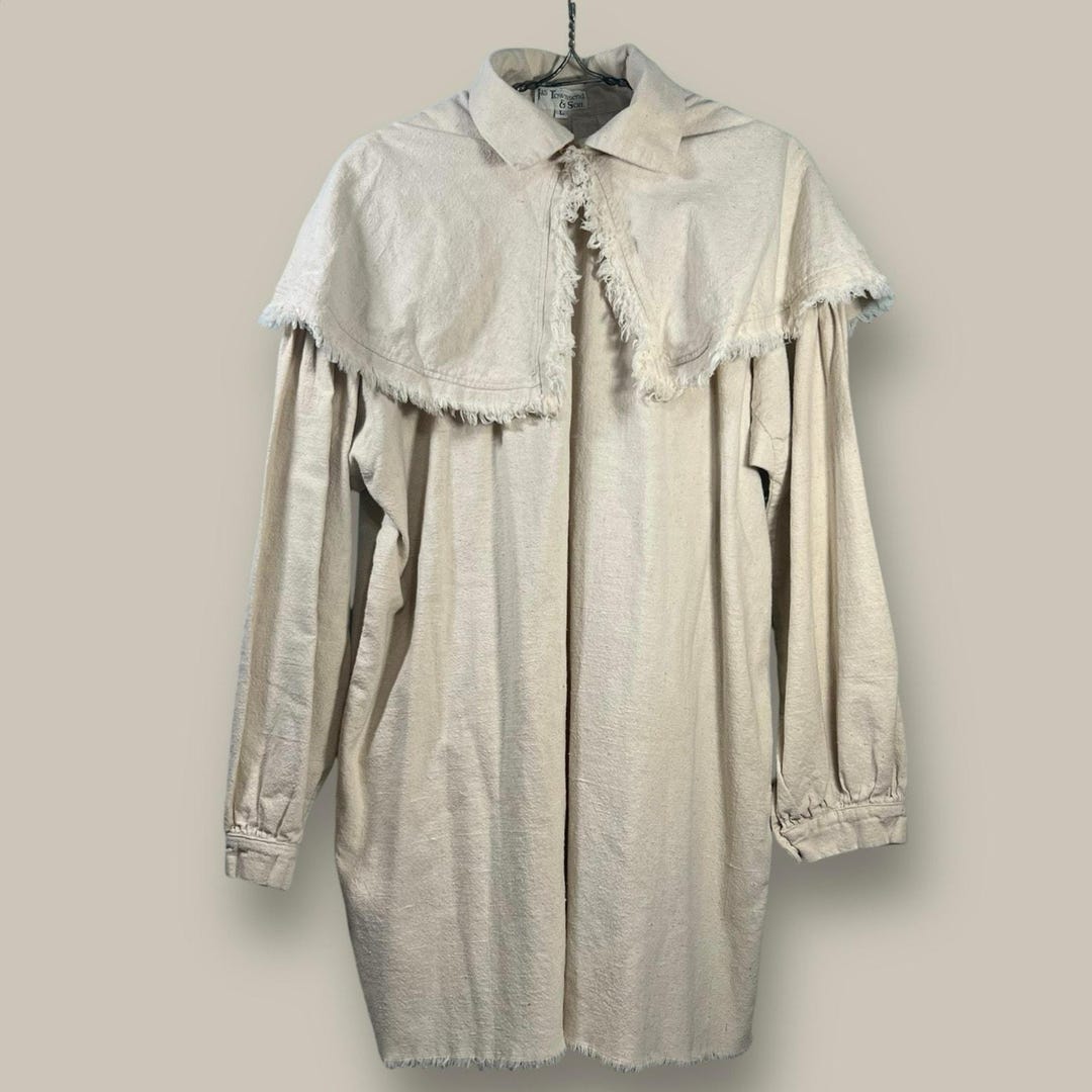 Jas Townsend Cream Linen 18th 19th Century Work Shirt Smock Cosplay ...