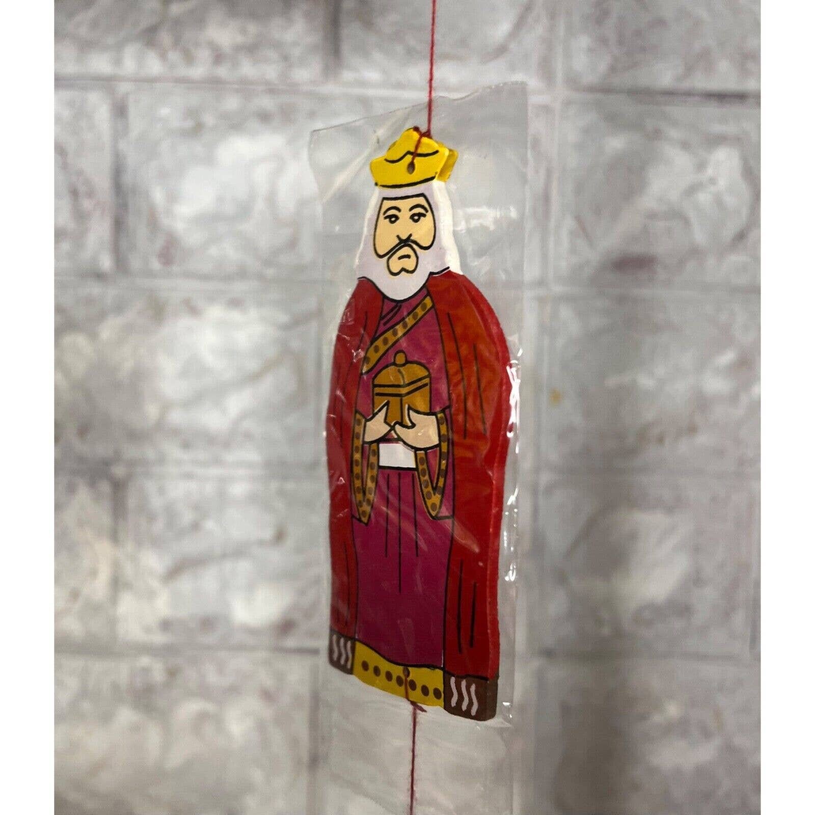 Hand Painted Kinetic Art Wood Nativity Mobile Creche Christmas Decor ...