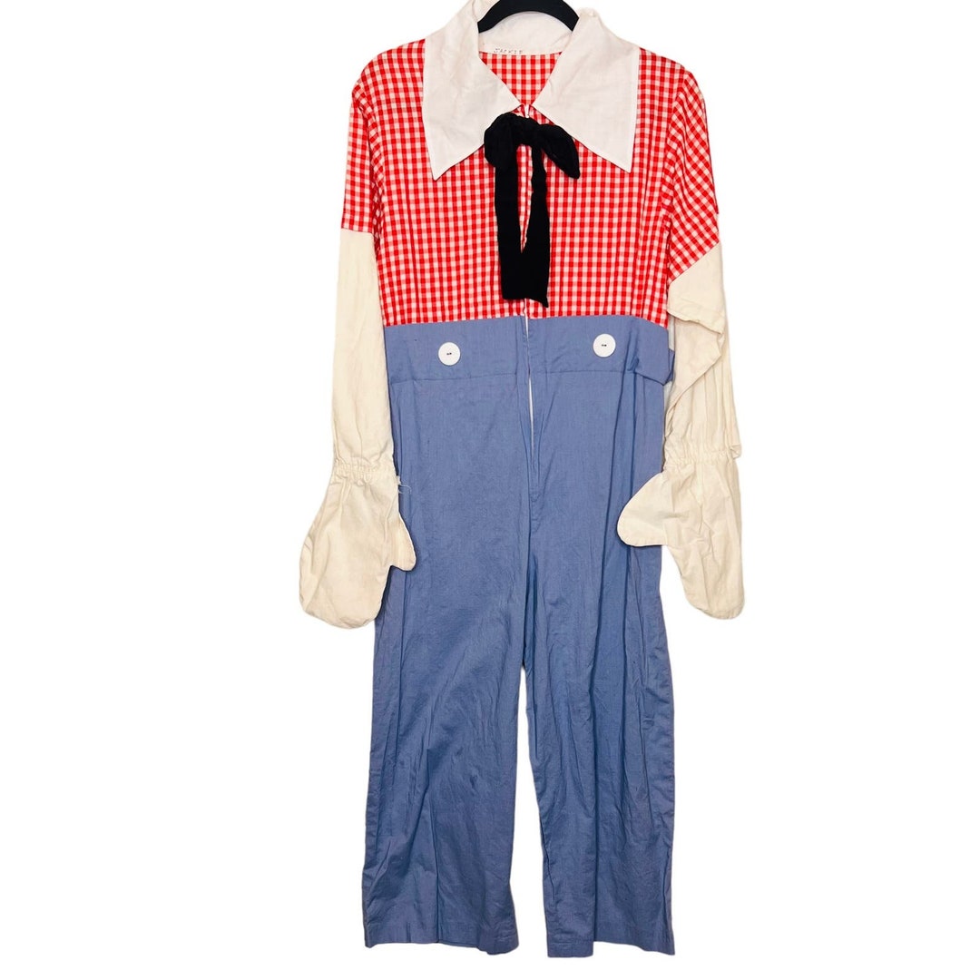 Vintage 70s Raggedy Andy Clown Costume Rag Doll Adult Small Child Large ...