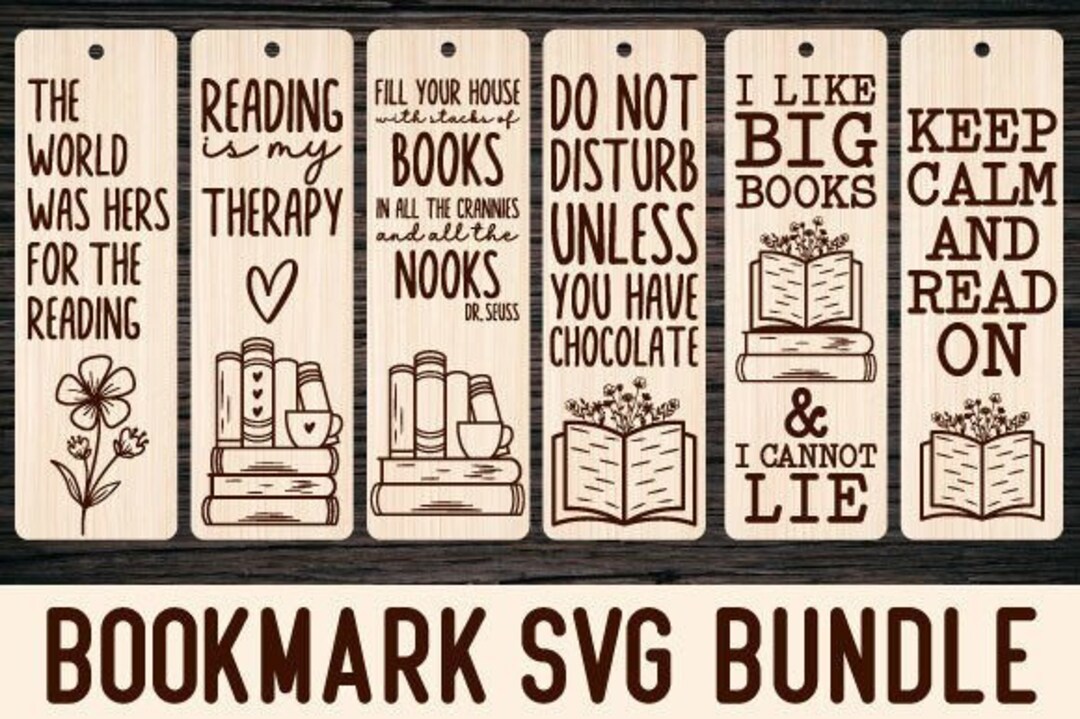Bookmark Laser Cut Bundle - Etsy