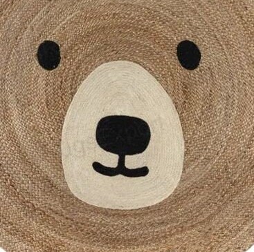 Teddy Bear Jute Round Rug Hand Woven With Natural Indian Jute - Etsy
