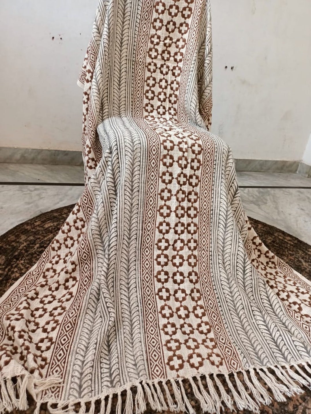 Original Turkish Knitted Throw Blanket for Couch Settee Sofa Armchair ...