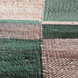 Jute Runner Rug Green Natural Box Jute Pattern Suitable for Stair , Eco ...