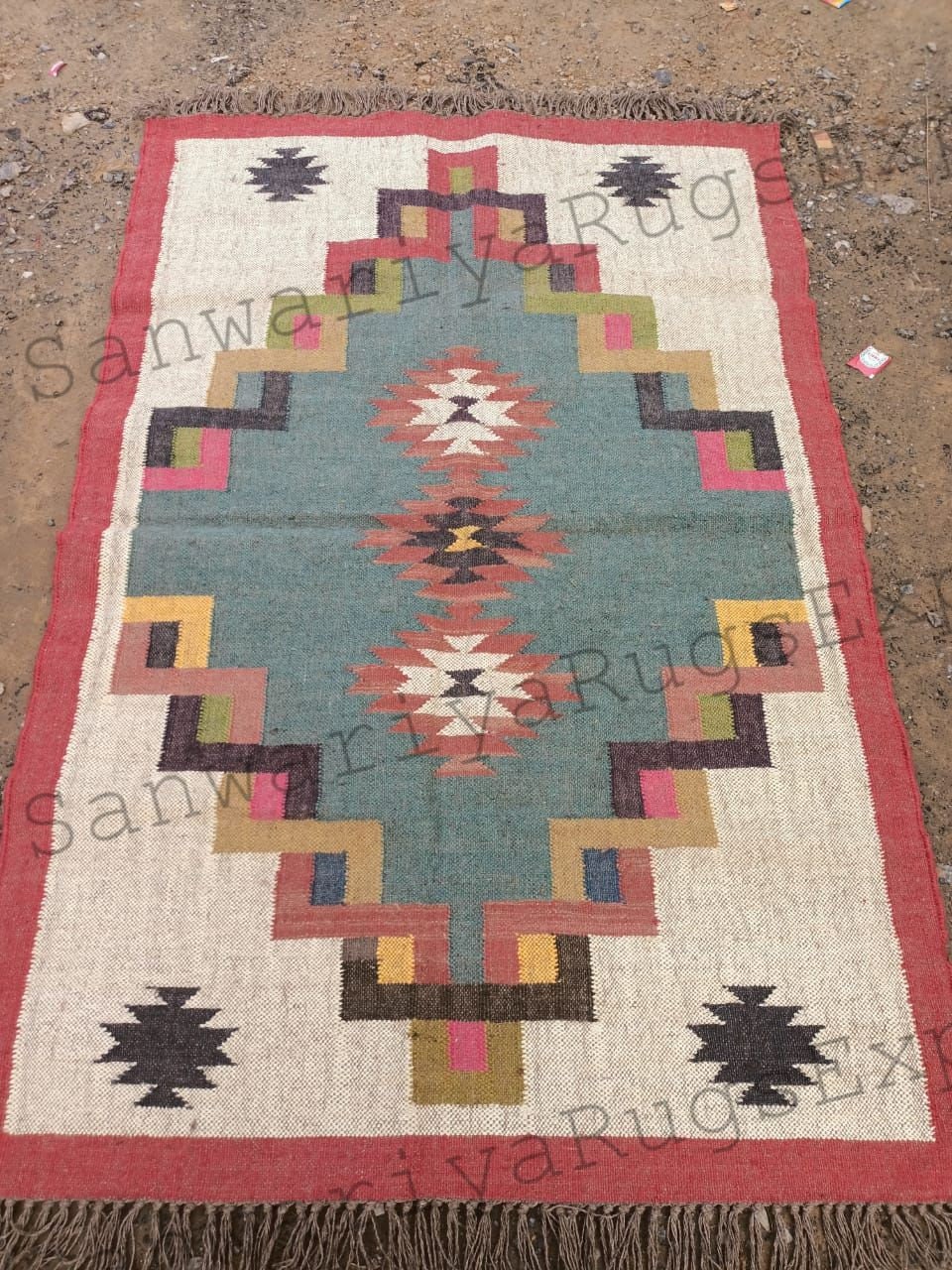 Kilim Rug Handwoven Wool and Jute Rug Handmade Kilim - Etsy UK