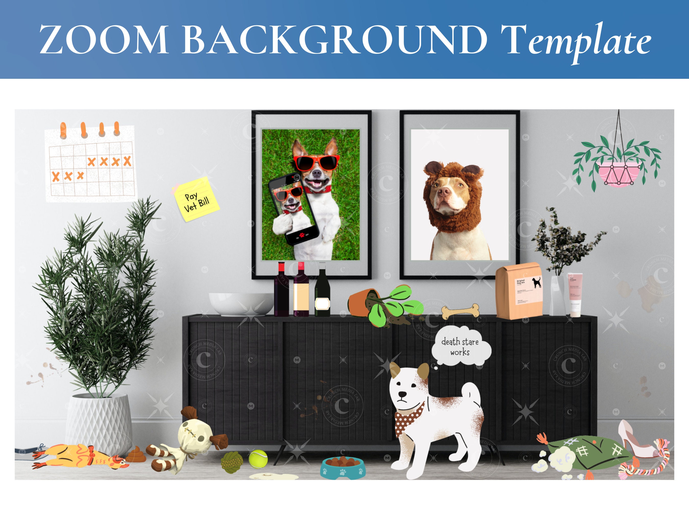 ZOOM Background Template, Virtual, Wallpaper, Backdrop, Meeting, Office ...