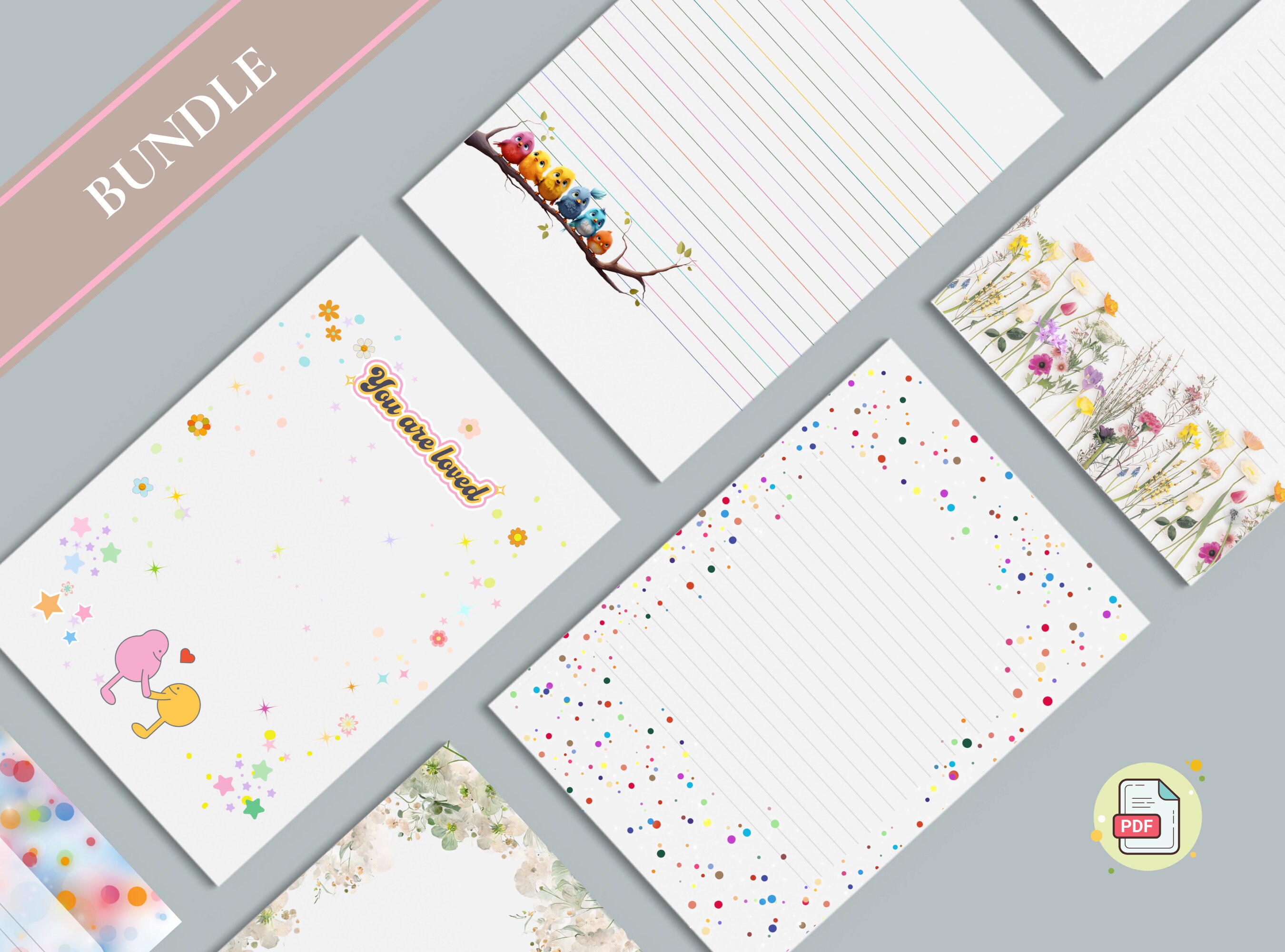 Deluxe Printable Stationery Bundle: Letter Writing Paper - Etsy