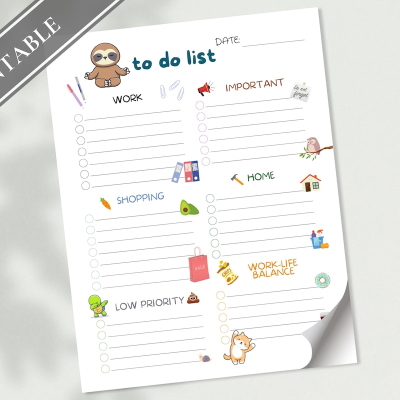 Funny to Do List - Etsy