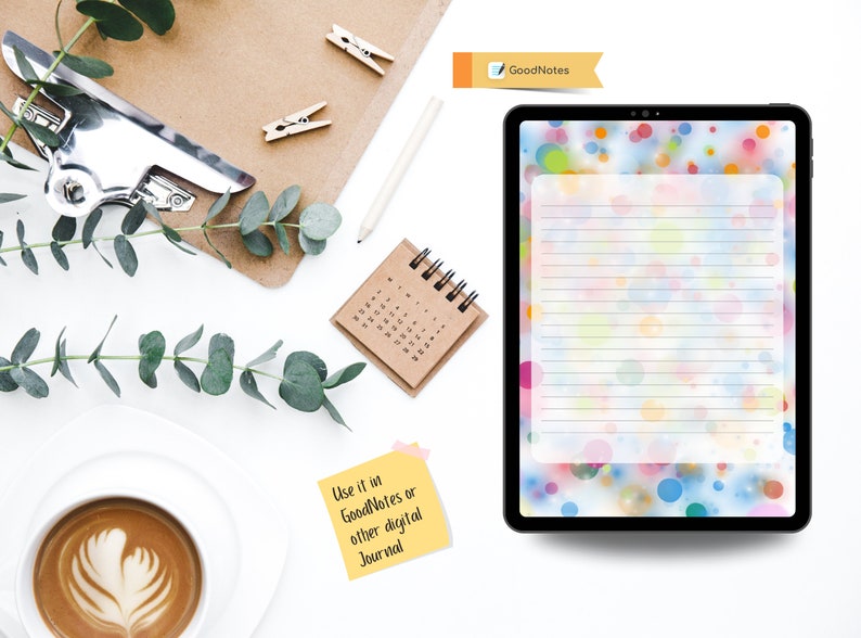 Bubbles Glow Printable Stationery Paper Colorful Bubbles, Party Journal ...