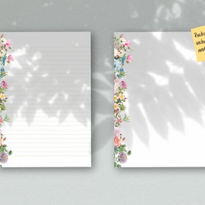 Vintage Flowers Letter Writing Paper - Printable Stationery - Love ...