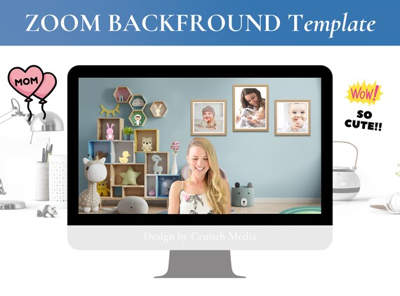 ZOOM Background Template Wallpaper Virtual Backdrop | Etsy