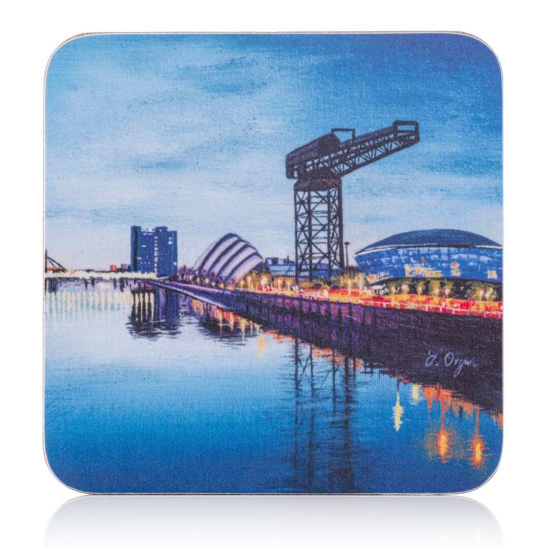 Finnieston Skyline, Crane & Armadillo, Scotland Coaster Glasgow City ...