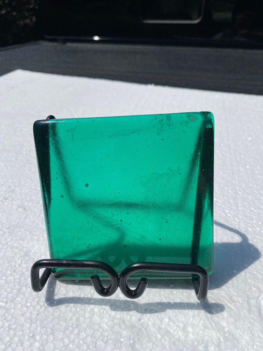 Blenko Architectural 4 Inch Glass Tile 3003 Turquoise Blue / - Etsy