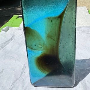 Architectural 10 Inch Glass Panel - 6271 Light Blue/turquoise With ...