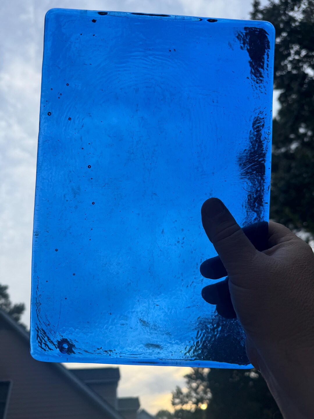 Blenko Dalle De Verre - 5125 Light Sky Blue - Etsy