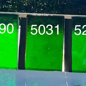 Blenko Dalle De Verre - 5390 Light to Medium Green - Etsy