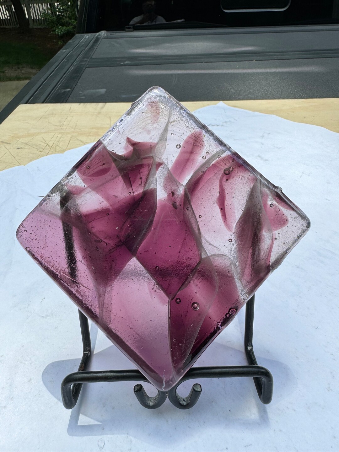 Blenko Architectural 4 Inch Glass Tile 3293 Light Pink Lilac / Purple ...