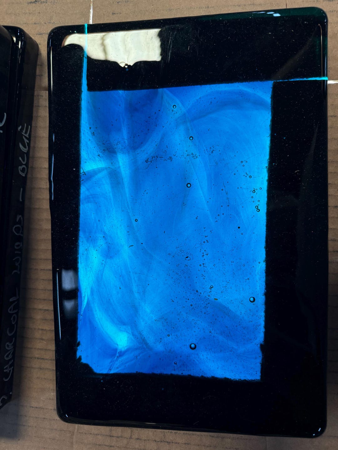Blenko Dalle De Verre - 5074 SS Blue - Light Turquoise Blue Base With ...