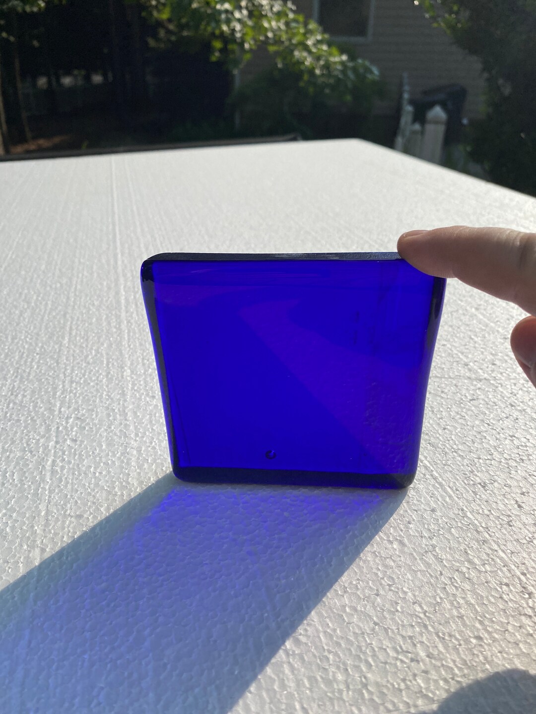 Blenko Architectural 4 Inch Glass Tile - 3395-4 Cobalt - Etsy