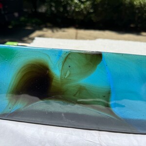 Architectural 10 Inch Glass Panel - 6271 Light Blue/turquoise With ...