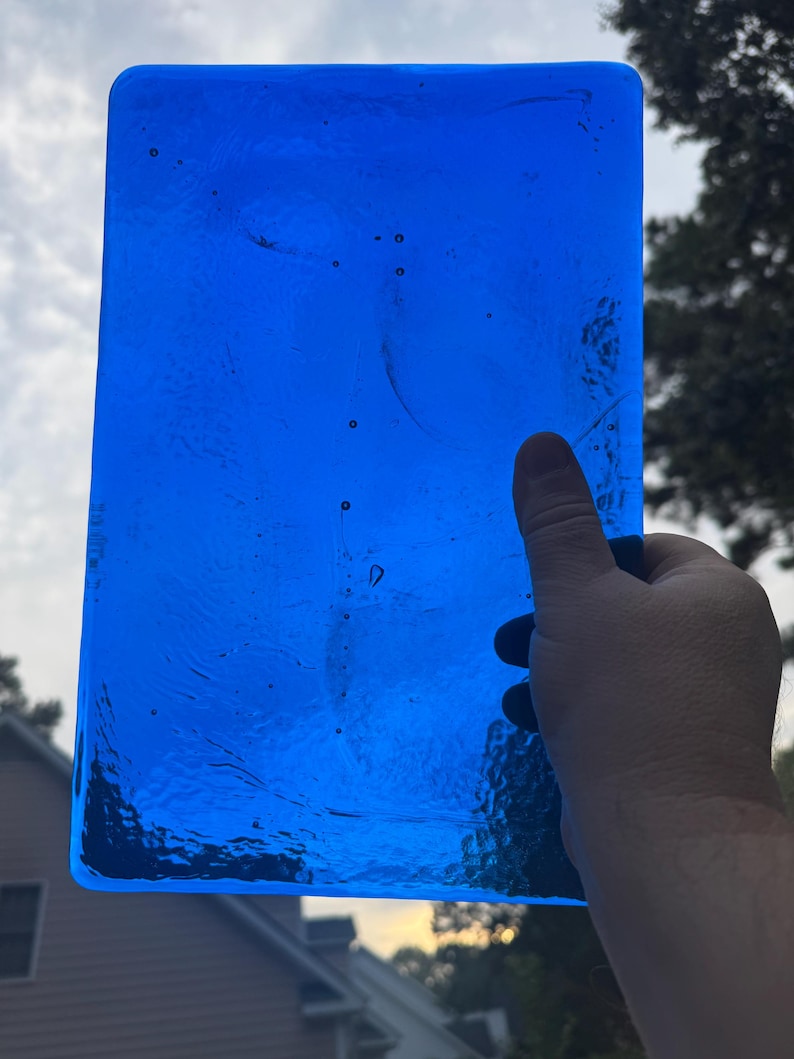Blenko Dalle De Verre - 5050 Bright Peacock Blue (one of the Most ...