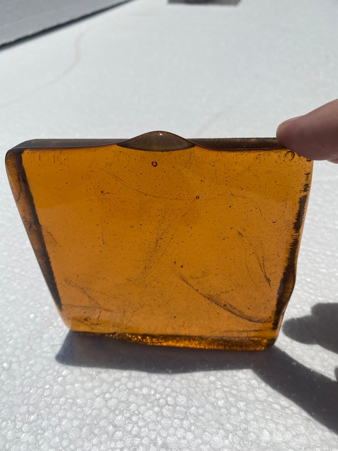 Blenko Architectural 4 Inch Glass Tile 3118 4 Gold / Amber - Etsy