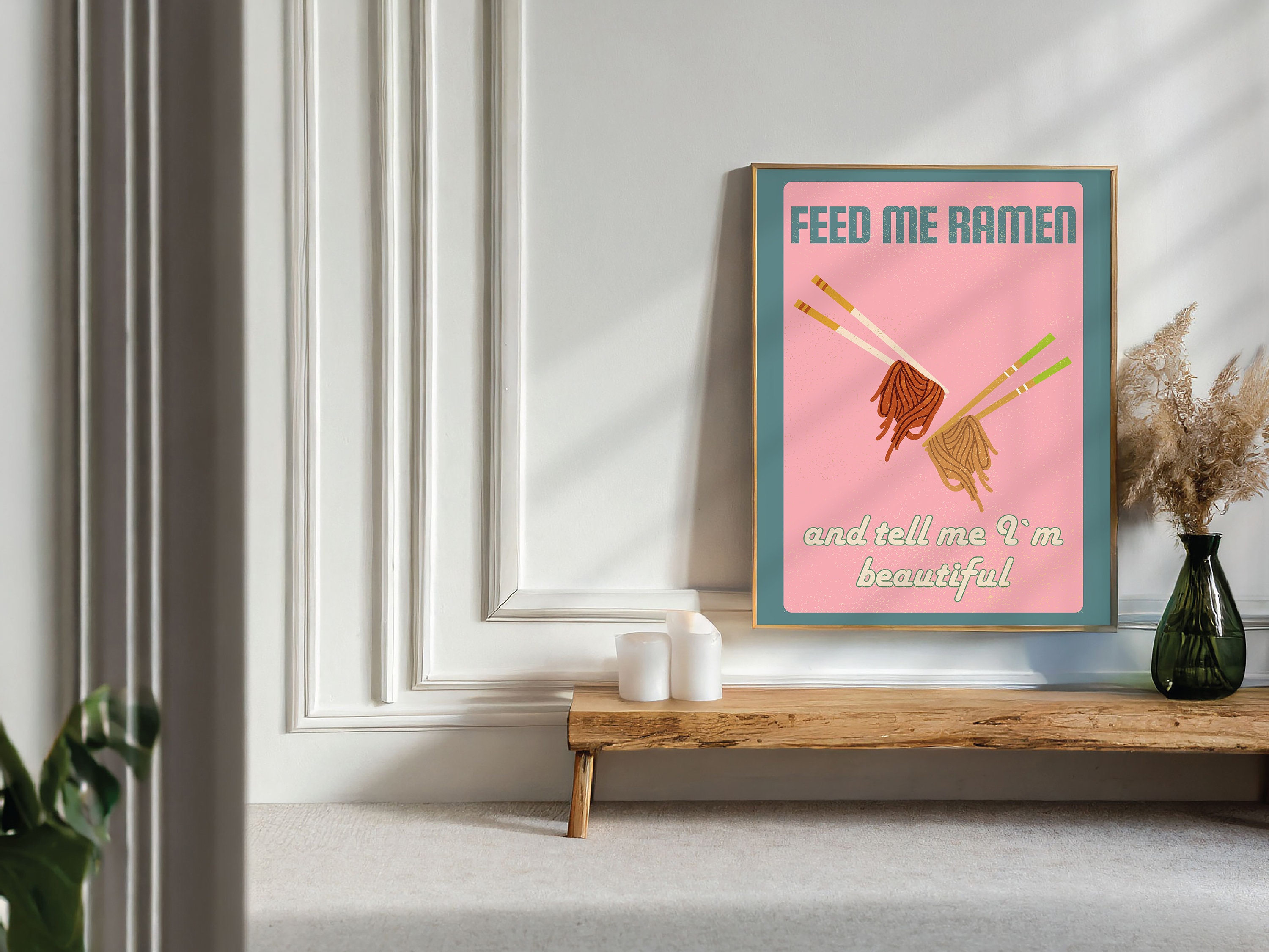 Ramen Posters Girly Ramen Lover Print Ramen Gifts Anime Ramen Bowl ...