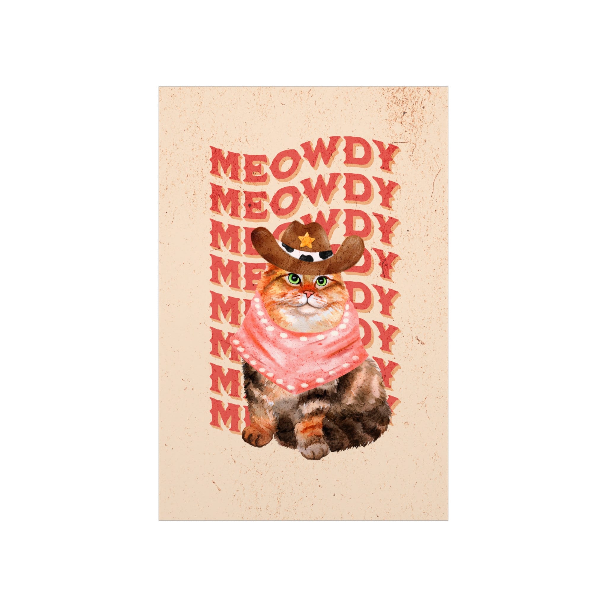 Meowdy Howdy Cat Posters Coconut Girl Room Decor Cat Mom Print - Etsy