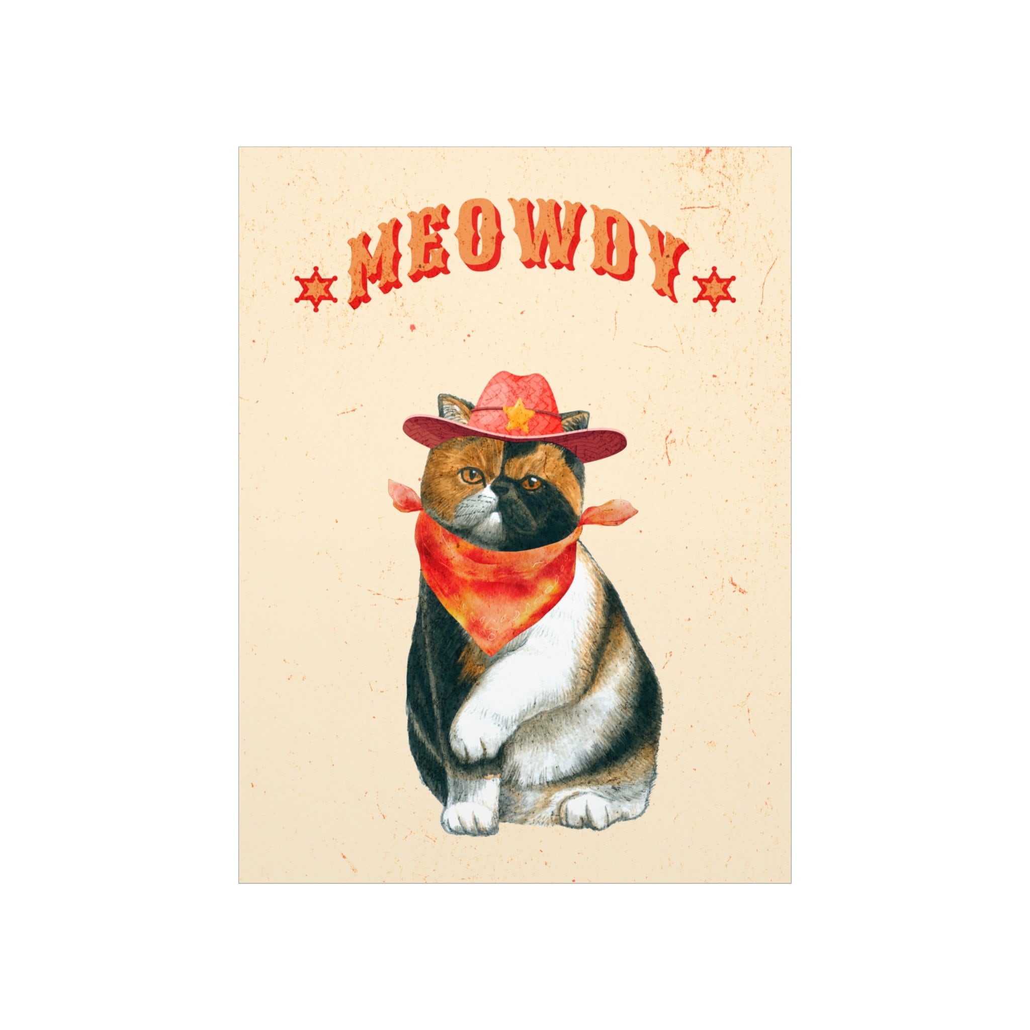 Meowdy Howdy Cat Posters Coconut Girl Room Decor Cat Mom Print - Etsy