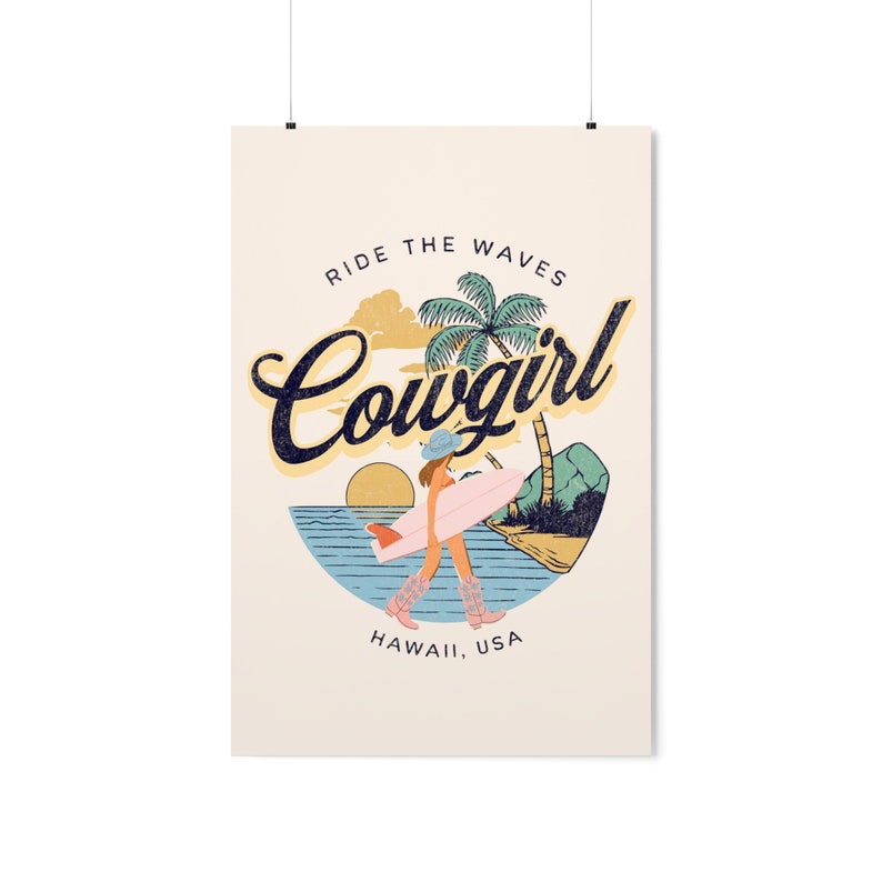 Aloha Howdy Posters Coconut Girl Room Decor Preppy Western - Etsy