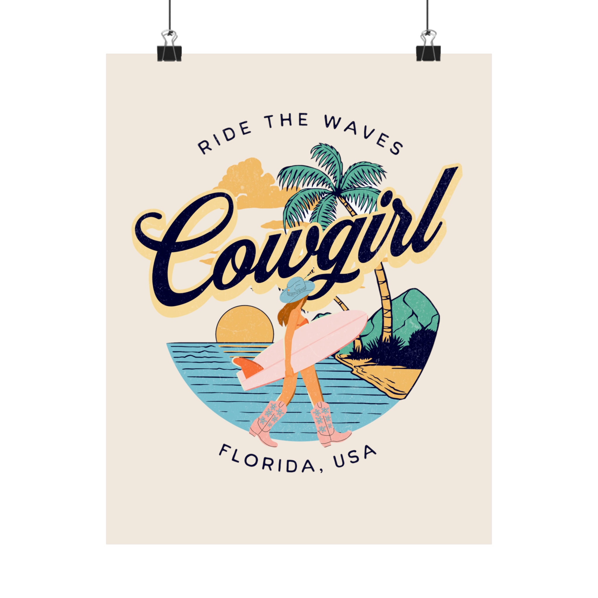 Aloha Howdy Posters Coconut Girl Room Decor Preppy Western - Etsy