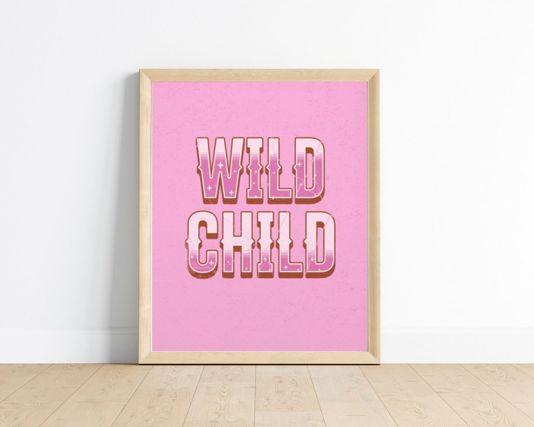 Wild Child Howdy Posters Coconut Girl Room Decor Preppy Western Wallart ...