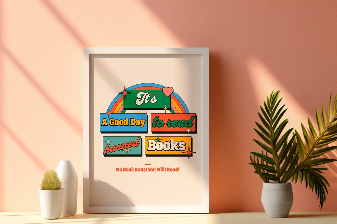 Banned Books Poster, Banned Book Club, Homeschool Classroom Poster ...