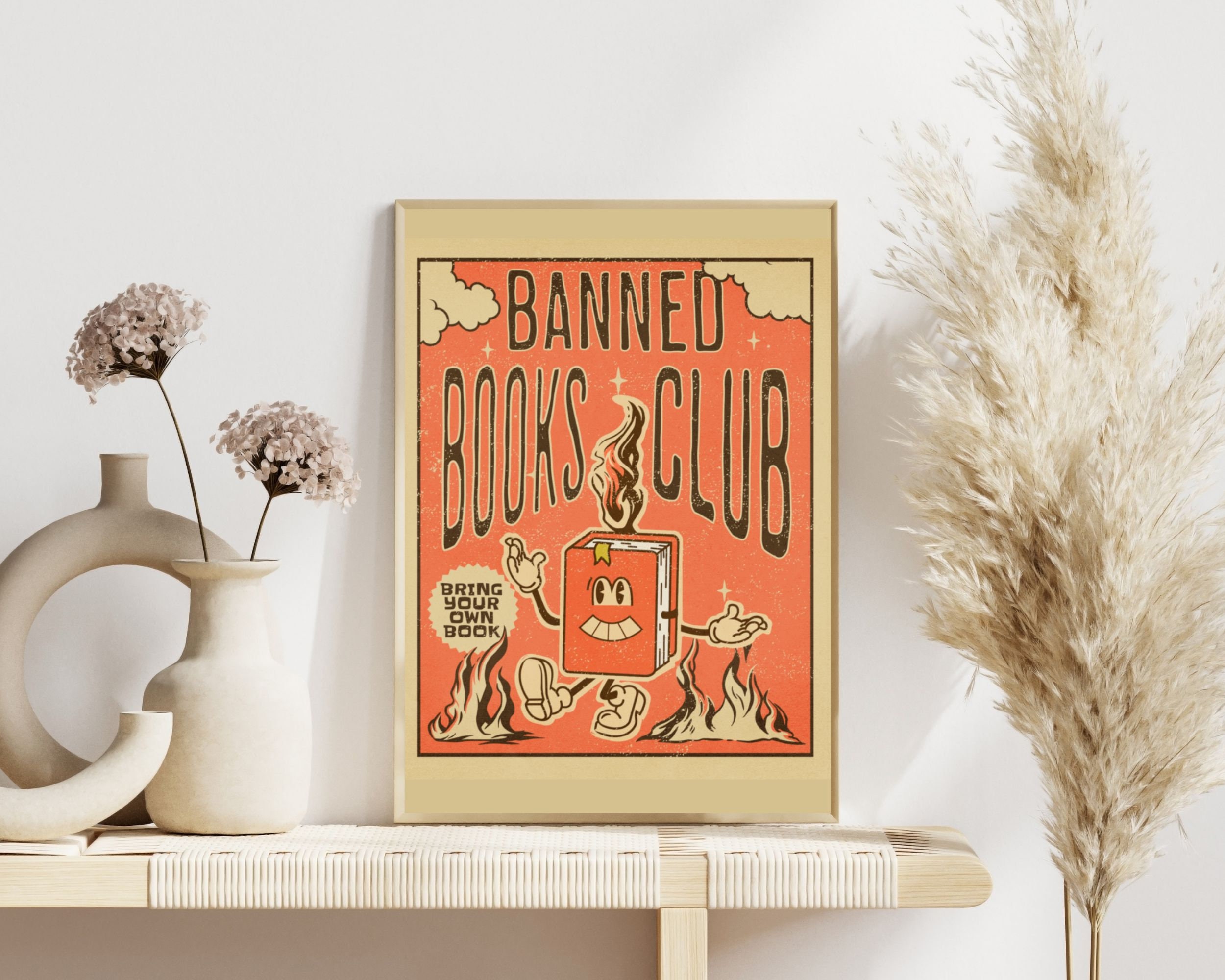 Banned Books Poster, Banned Book Club, Homeschool Classroom Poster ...