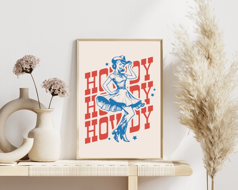 Aloha Howdy Posters Coconut Girl Room Decor Preppy Western Wall Art ...